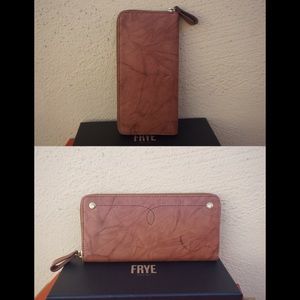 Frye | Bags | Frye Zip Leather Wallet | Poshmark